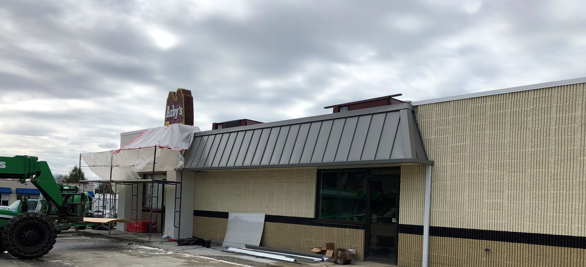 Arby's Standing Seam Metal, Coping, & Commercial Guttering Installation ...