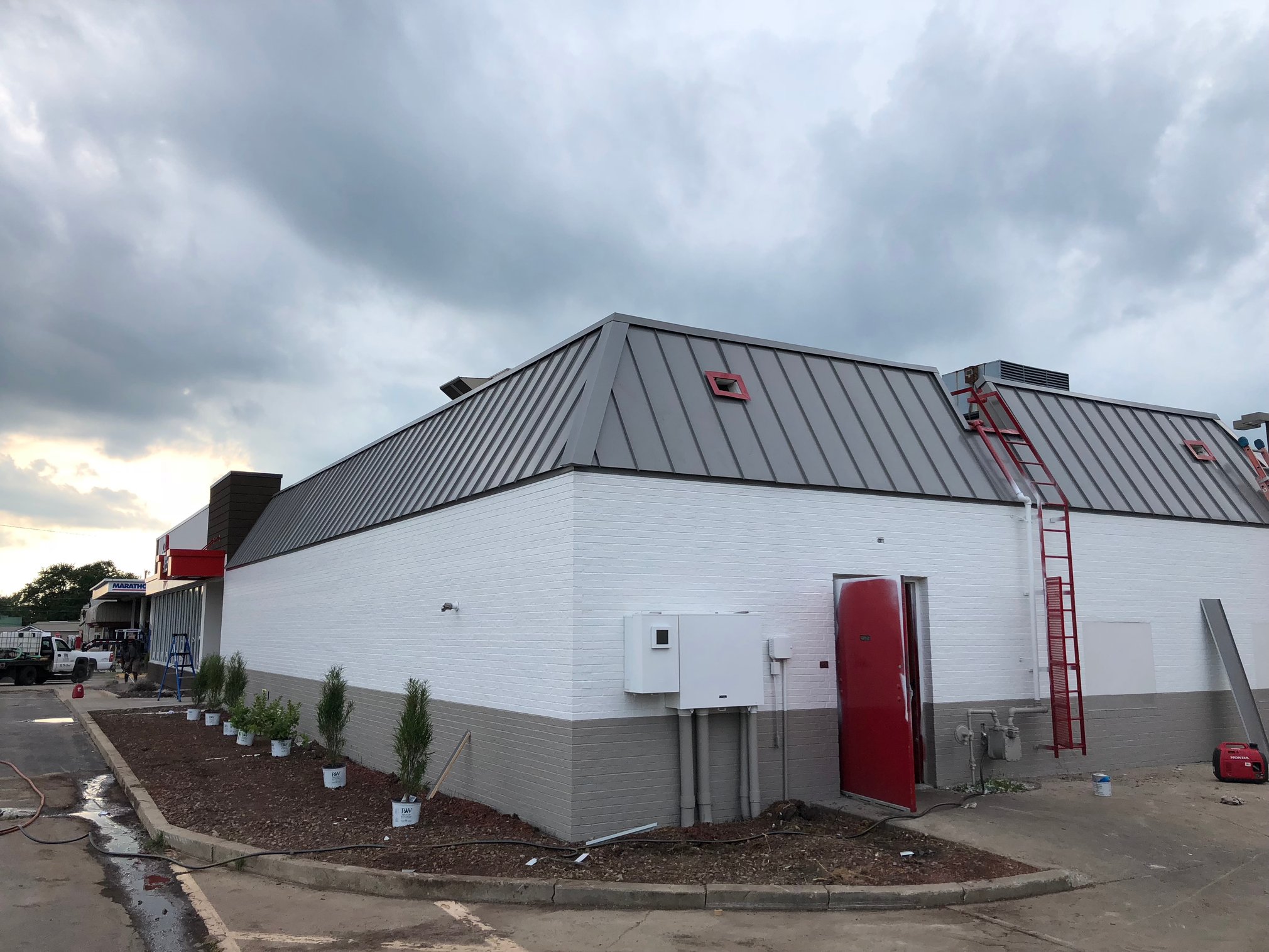 Arby's Standing Seam Roof & Metal Coping Installation Portland, IN