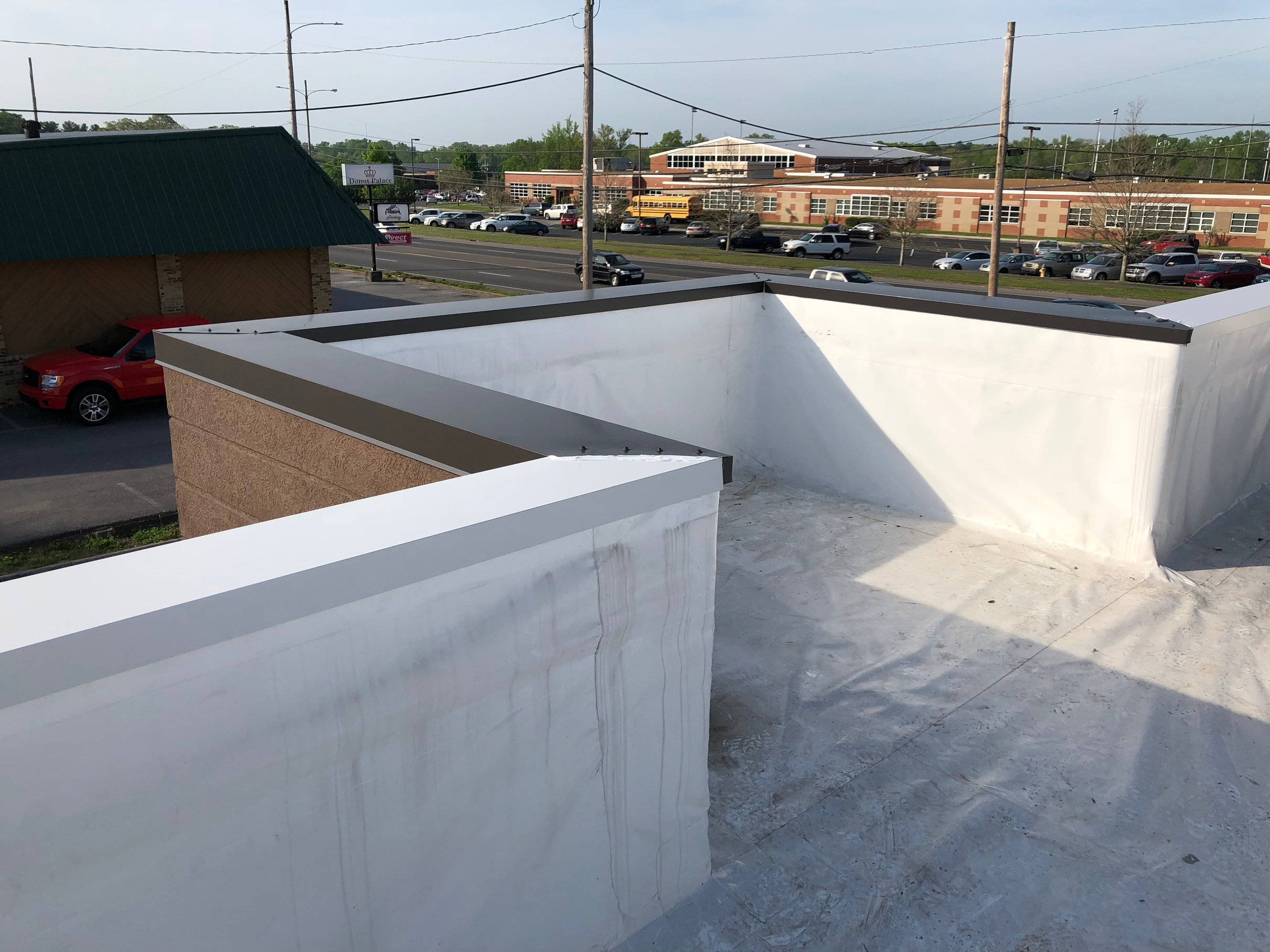 Arby's Flat Roof & Metal Coping Installation Tullahoma