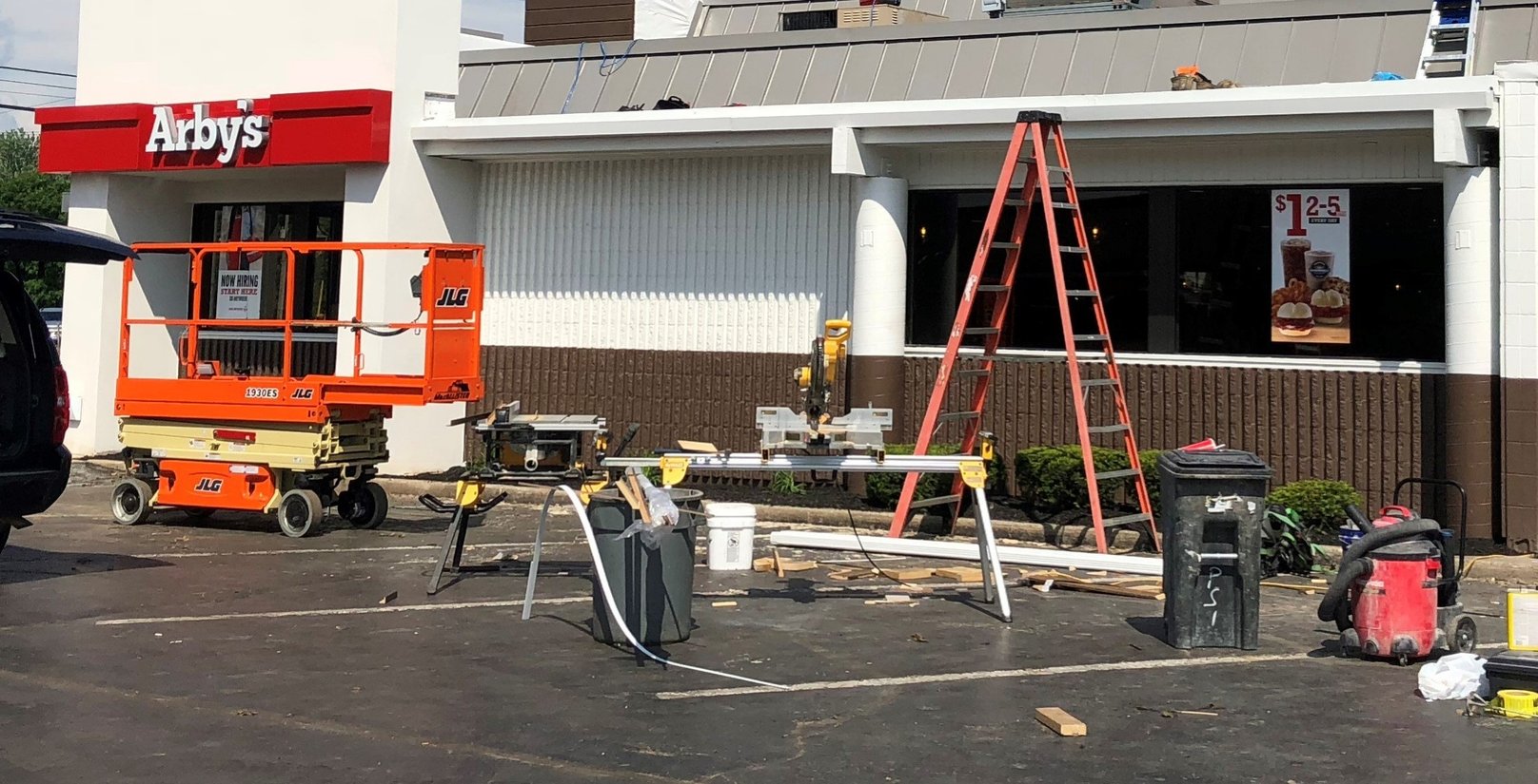 Arby's Warsaw, IN Standing Seam Metal Roof Installation & Metal Coping