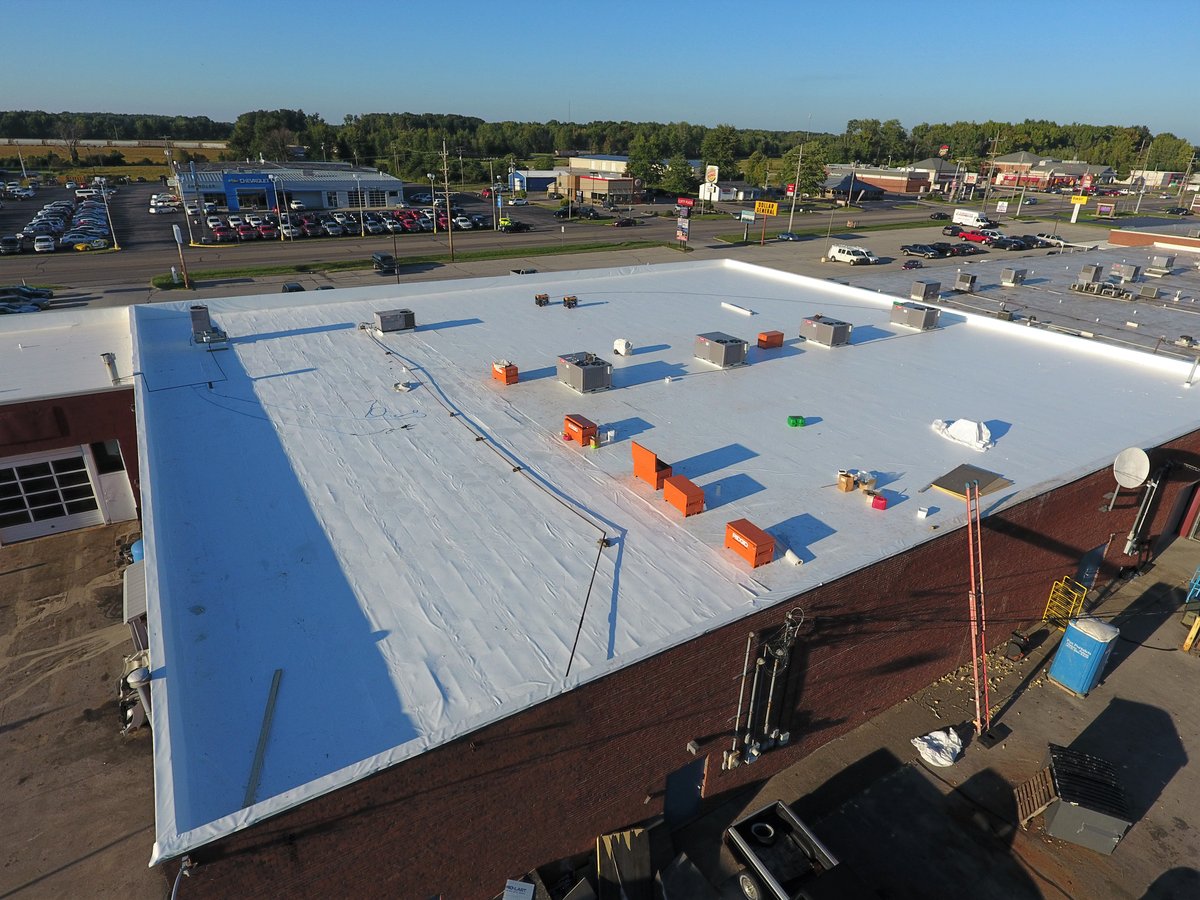Dollar General Flat Roof Membrane Installation Madison, IN