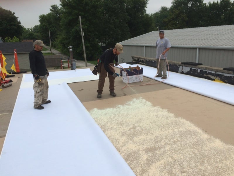 Sellersburg Indiana Flat roof repair Dixon Racing Supply