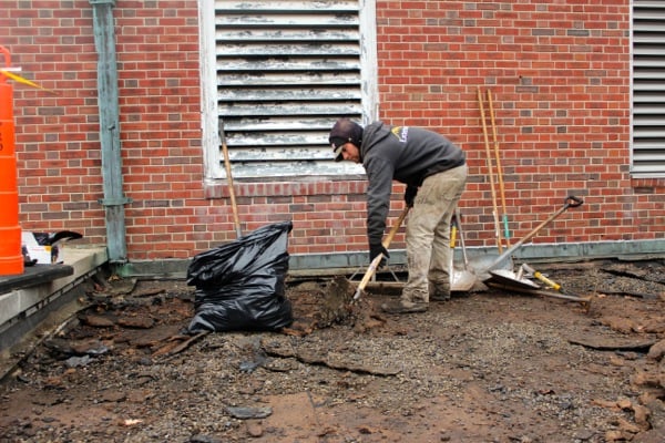 Hanover College Indiana Science Hall's Flooded Flat Roof Replaced