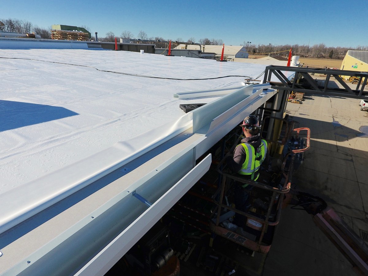 Madison Manufacturing Facility Commercial Gutters Installation
