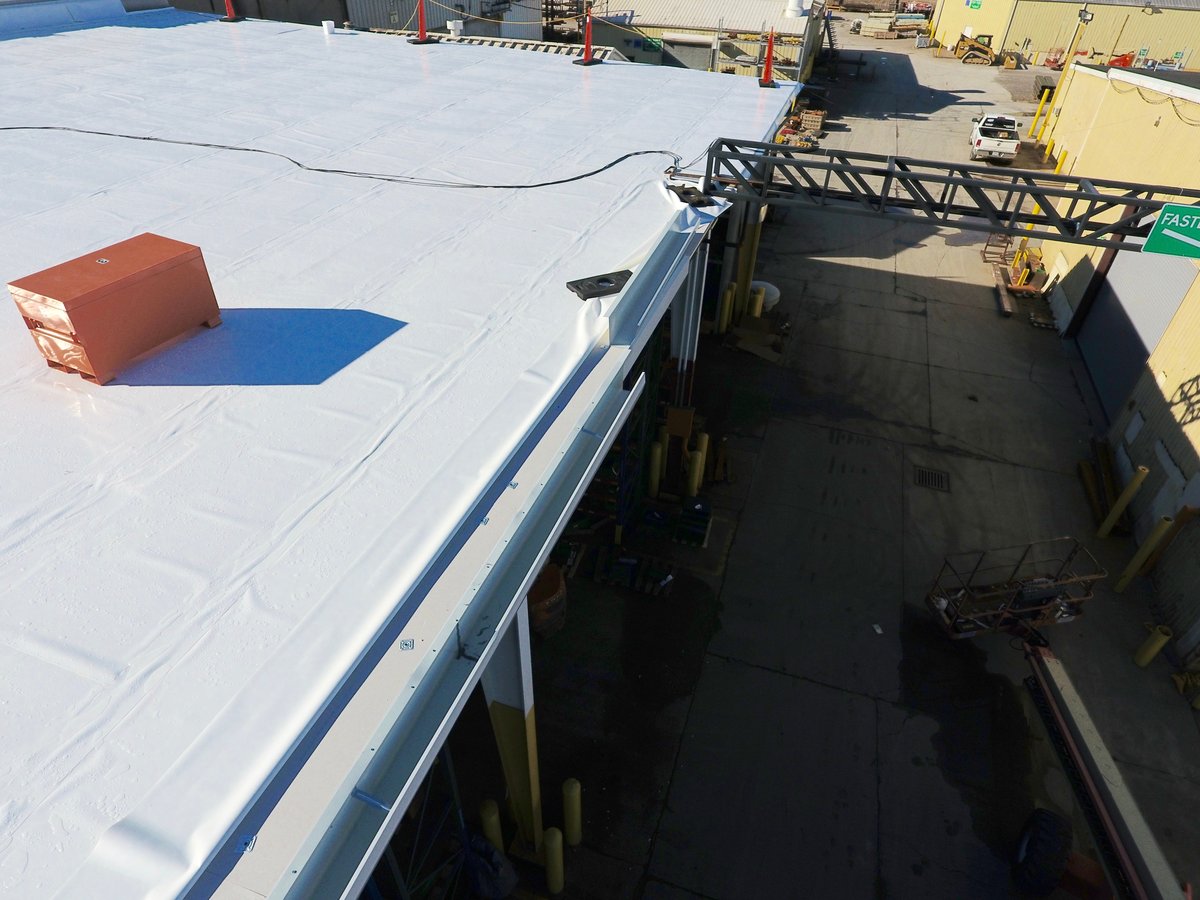 Madison Manufacturing Facility Commercial Gutters Installation