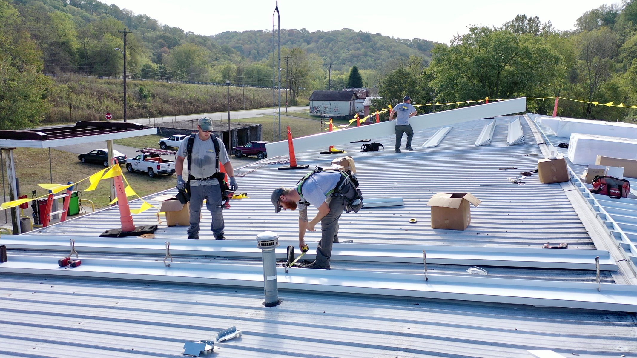 Standing Seam Metal Roof 238T metal over metal City of Madison Indiana